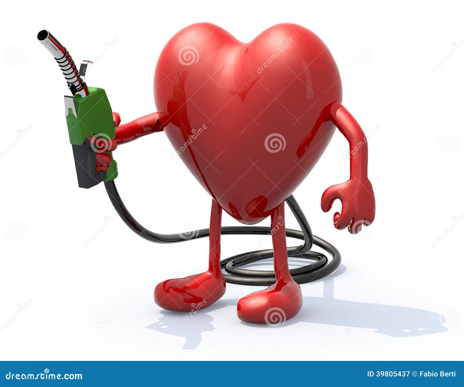 Heart With A Gas Pump Nozzle Royalty-Free Cartoon | CartoonDealer.com ...