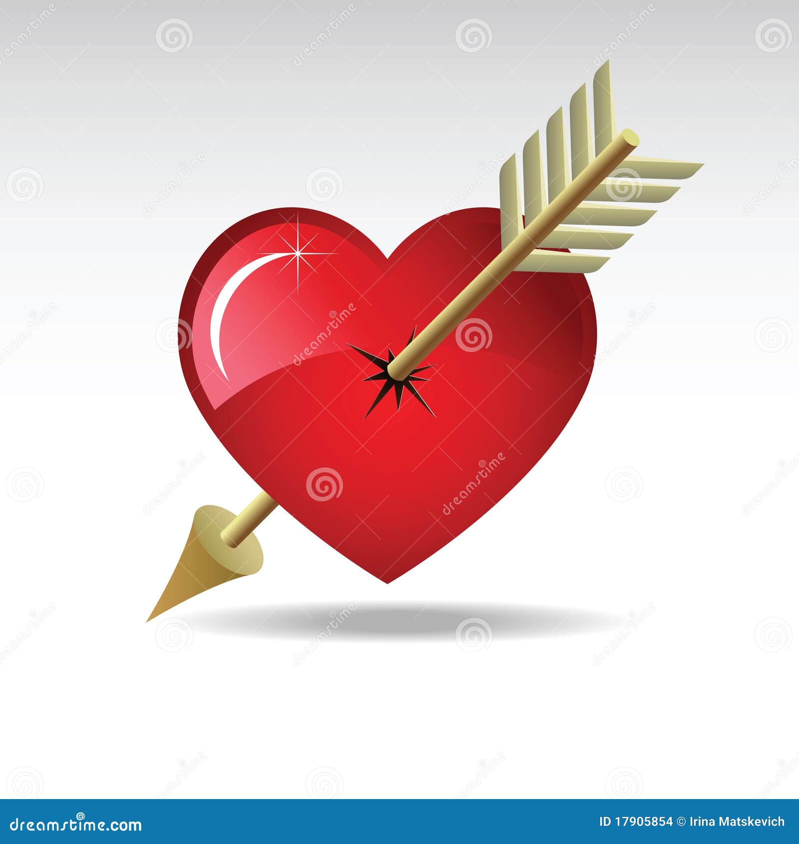 Arrow Through Heart Royalty-Free Stock Image | CartoonDealer.com #13772800