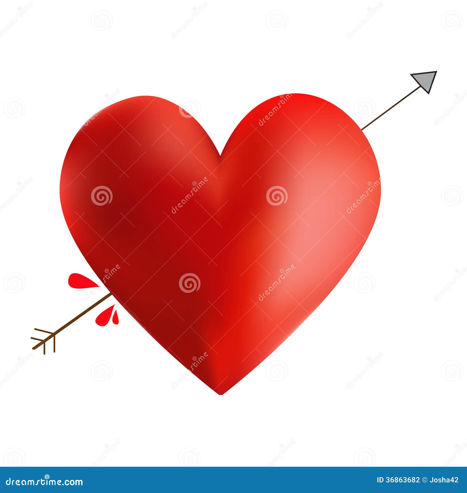 Heart Arrow stock illustration. Illustration of lust - 36863682