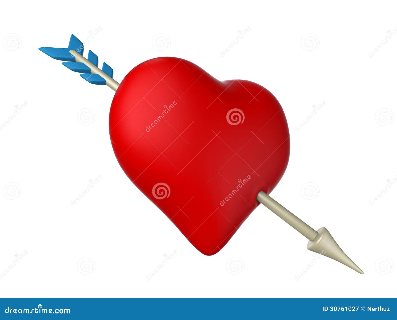 Heart and Arrow stock illustration. Illustration of shape - 30761027