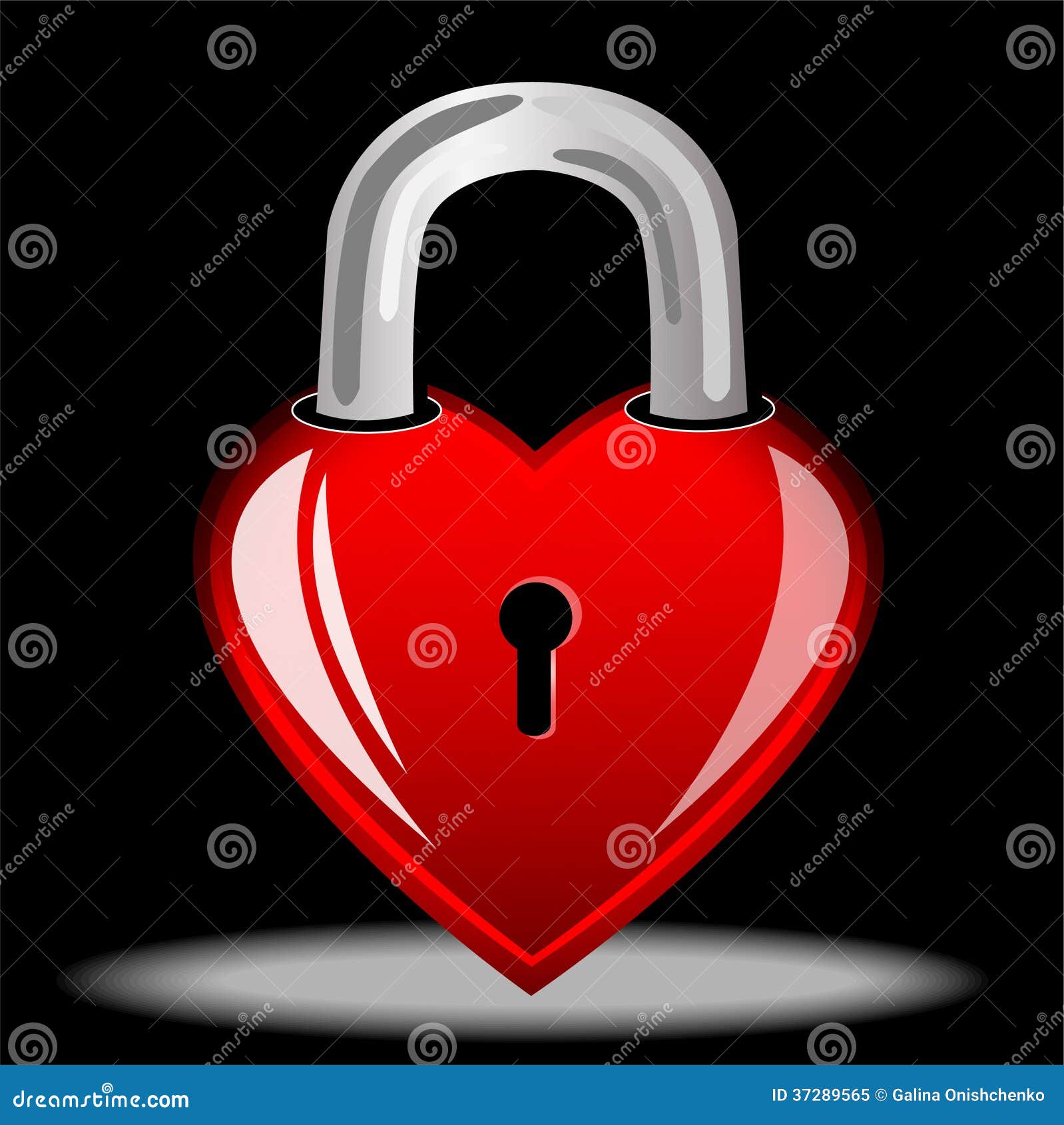 Heart as a lock stock vector. Illustration of mining - 37289565