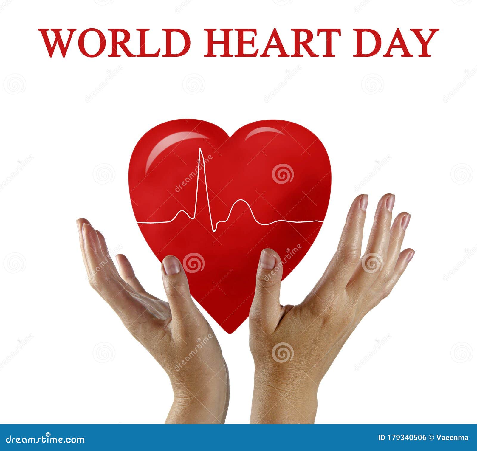 Symbol of world heart day stock photo. Image of hand - 179340506