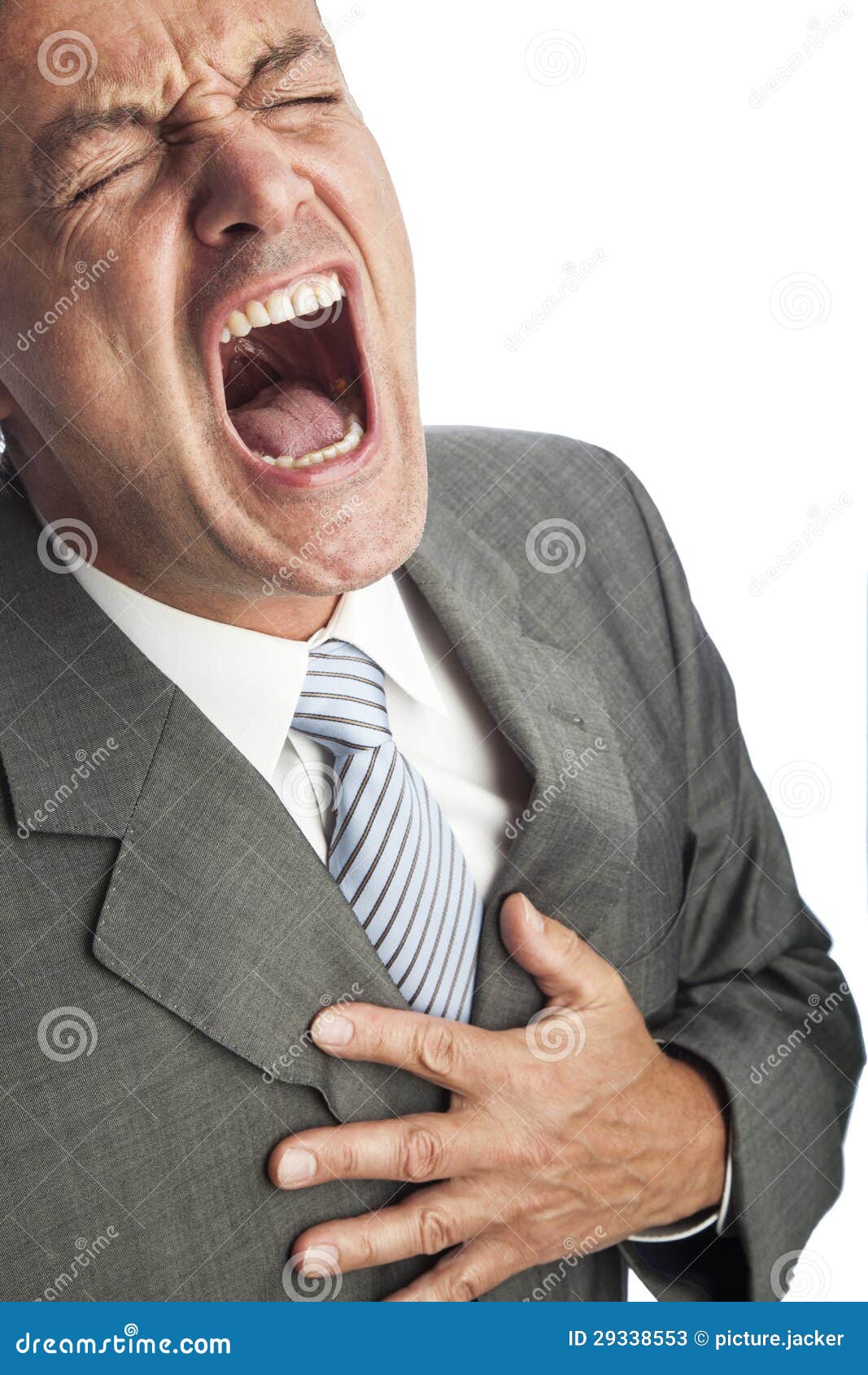 Heart Attack of a Businessman Stock Image - Image of ache, cardiac ...