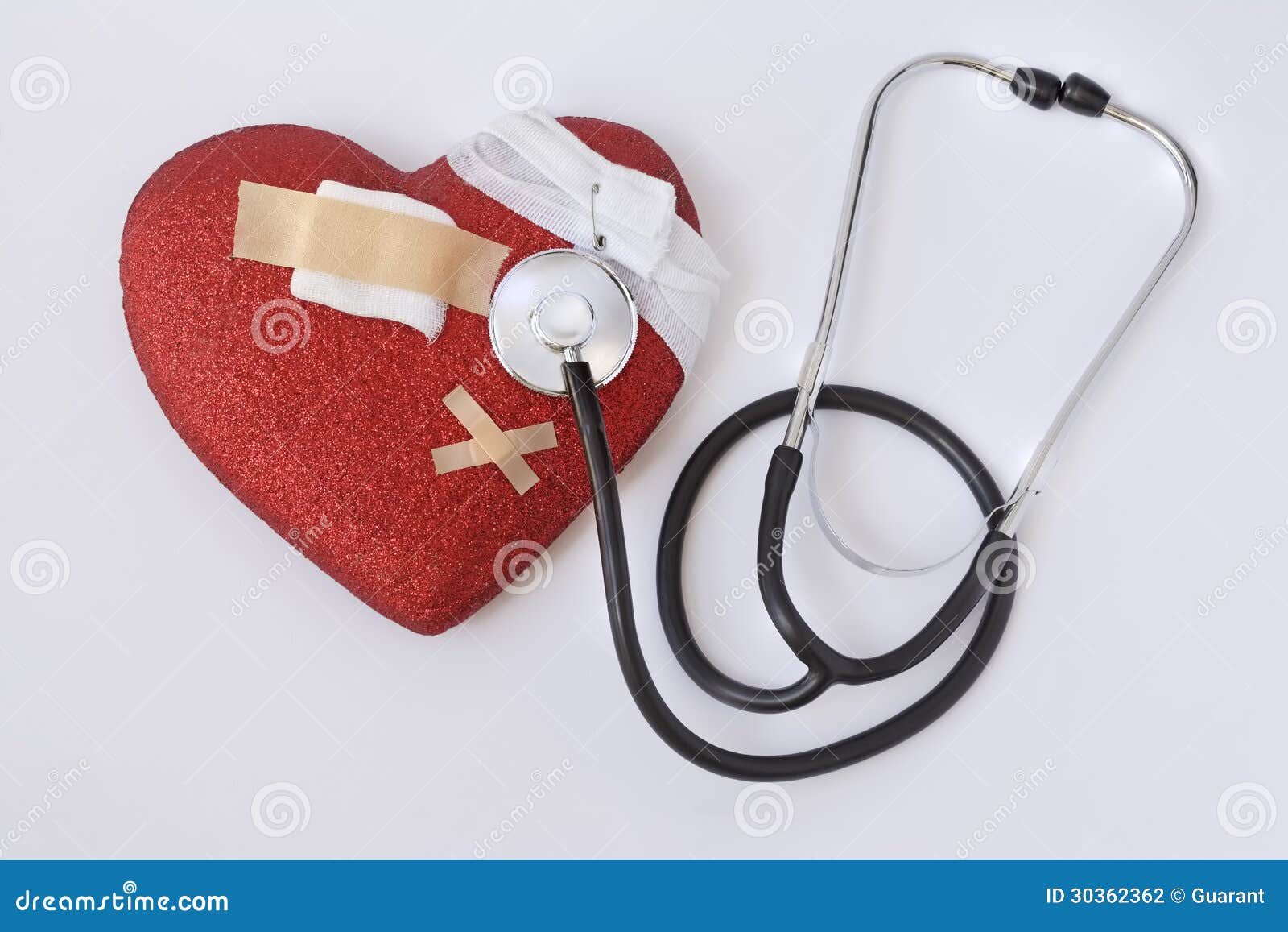 Heart attack stock photo. Image of bandage, diagnostic - 30362362
