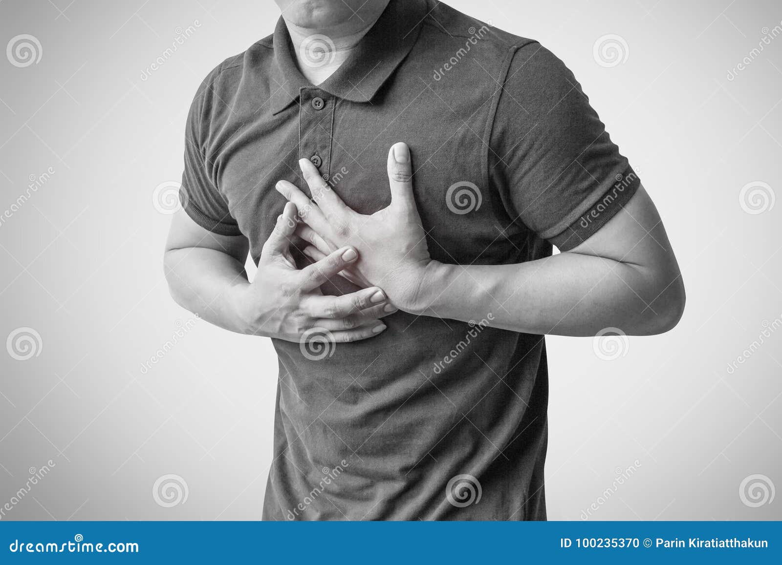 Man with heart attack stock photo. Image of chest, coronary - 100235370
