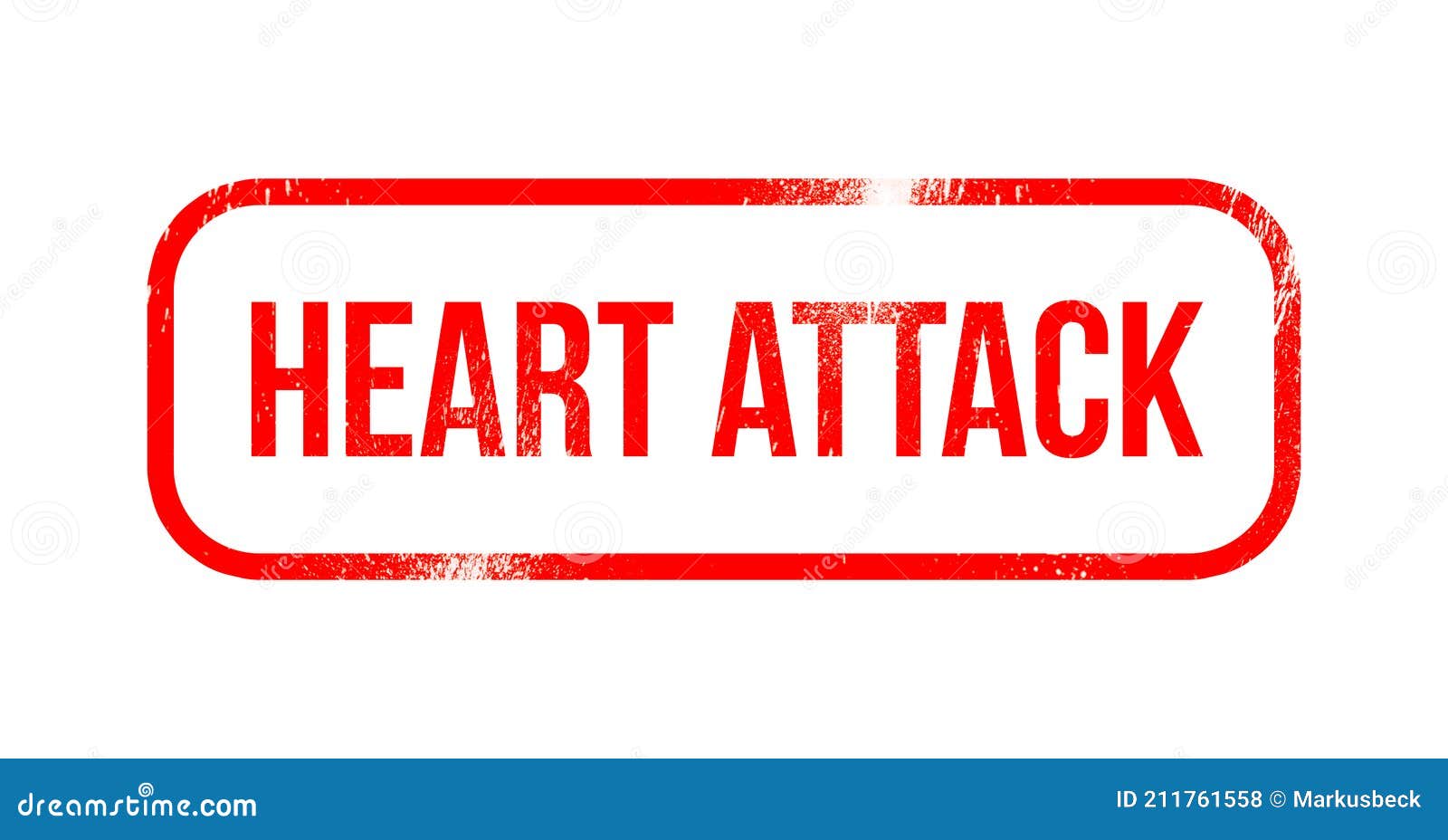 Heart Attack - Red Grunge Rubber, Stamp Stock Illustration ...