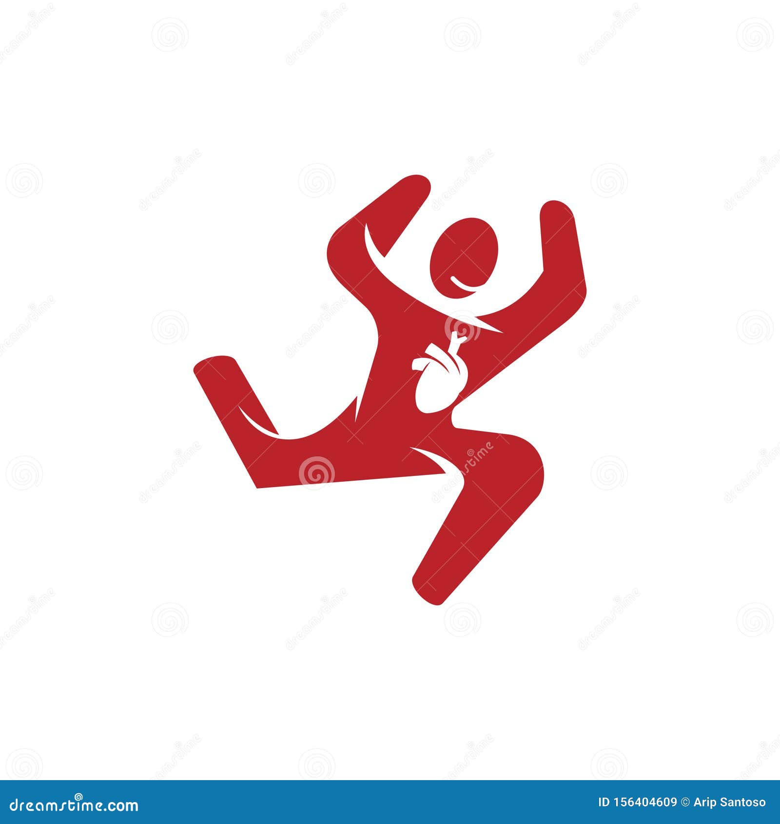 Heart Attack Risk Vector Logo Icon Design Illustration Stock Vector ...