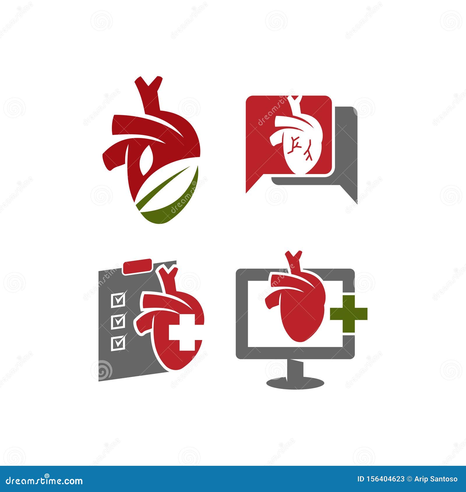 Heart Attack Risk Vector Logo Icon Design Illustration Stock Vector ...