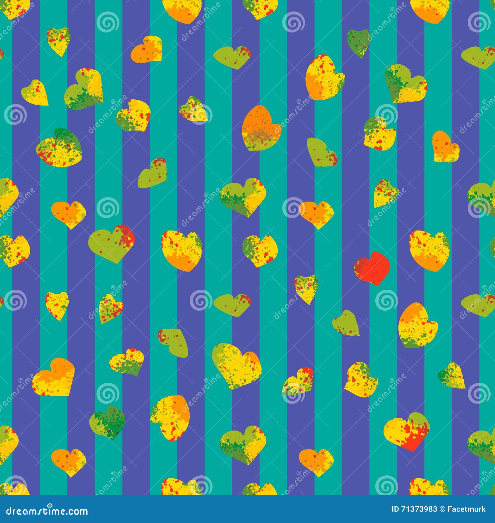 Heart Autumn Seamless Pattern Vector Stock Vector - Illustration of ...