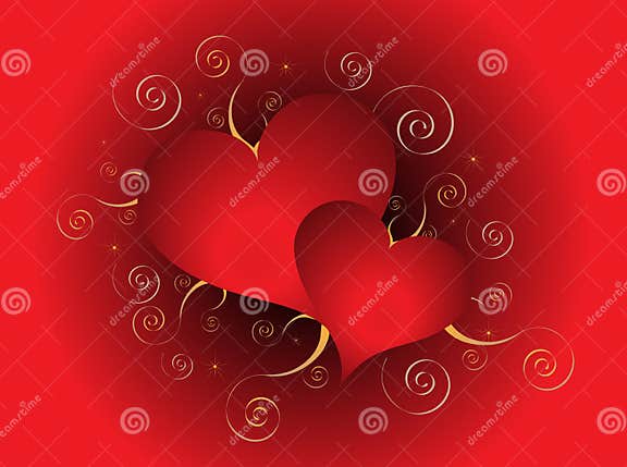Heart background stock vector. Illustration of fantasy - 12625764
