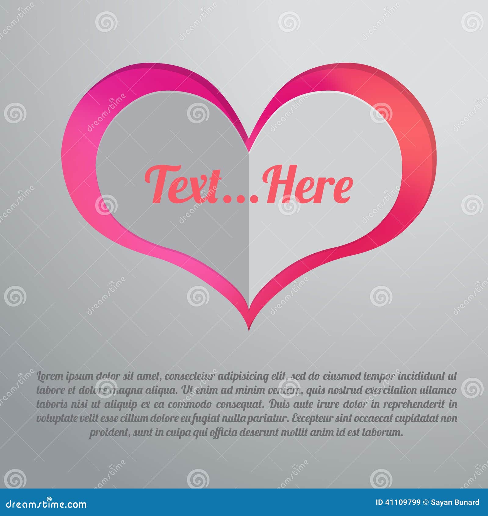 Heart background stock vector. Illustration of greeting - 41109799