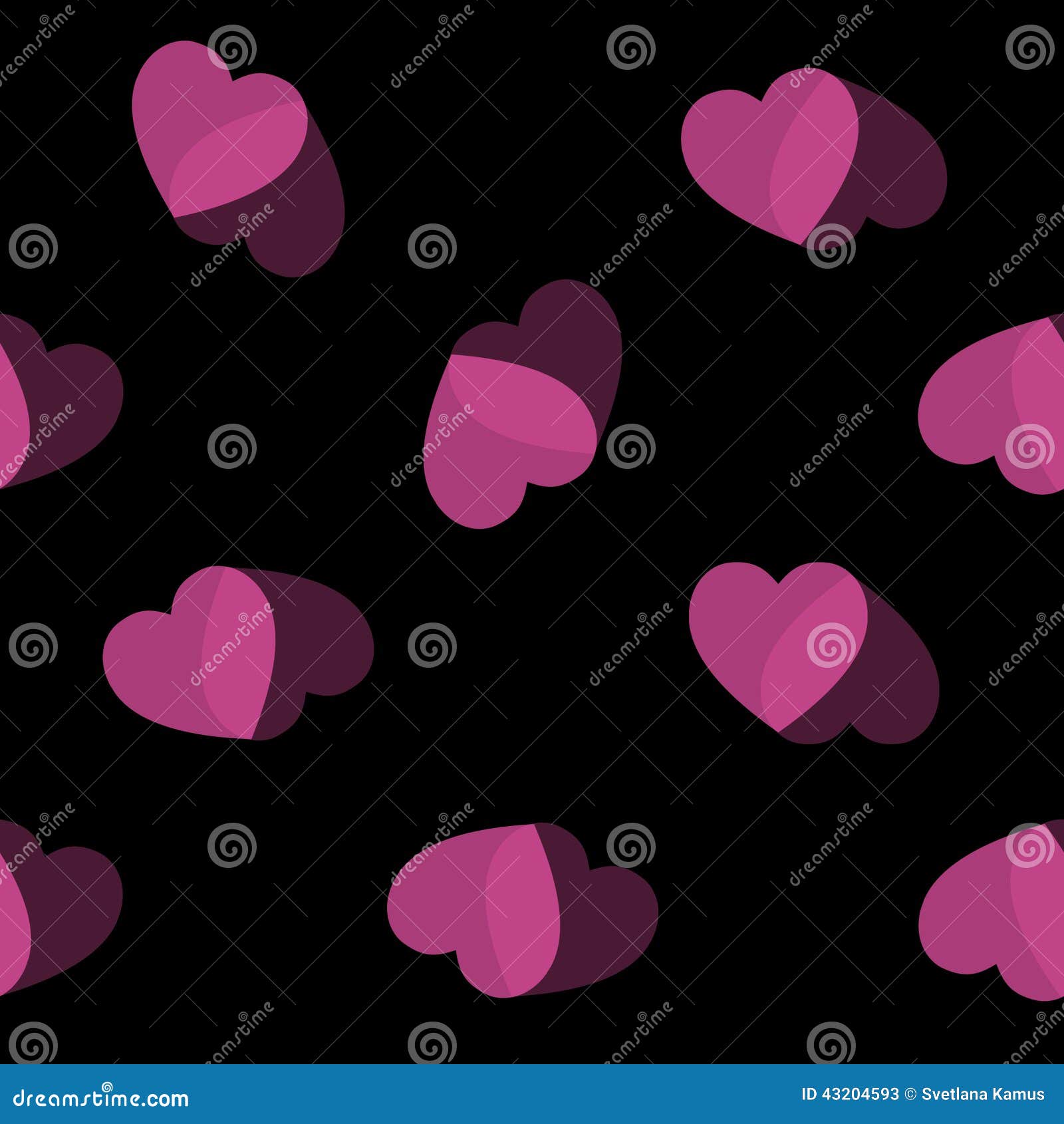 Heart Background Pink Heart Black Stock Vector - Illustration of love ...