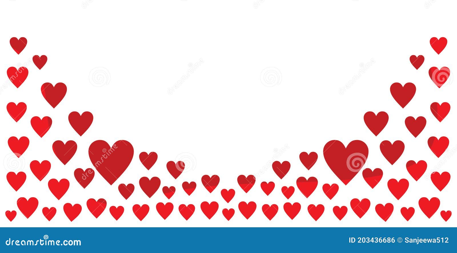 Heart Background Template Pattern Vecto Stock Vector - Illustration of ...