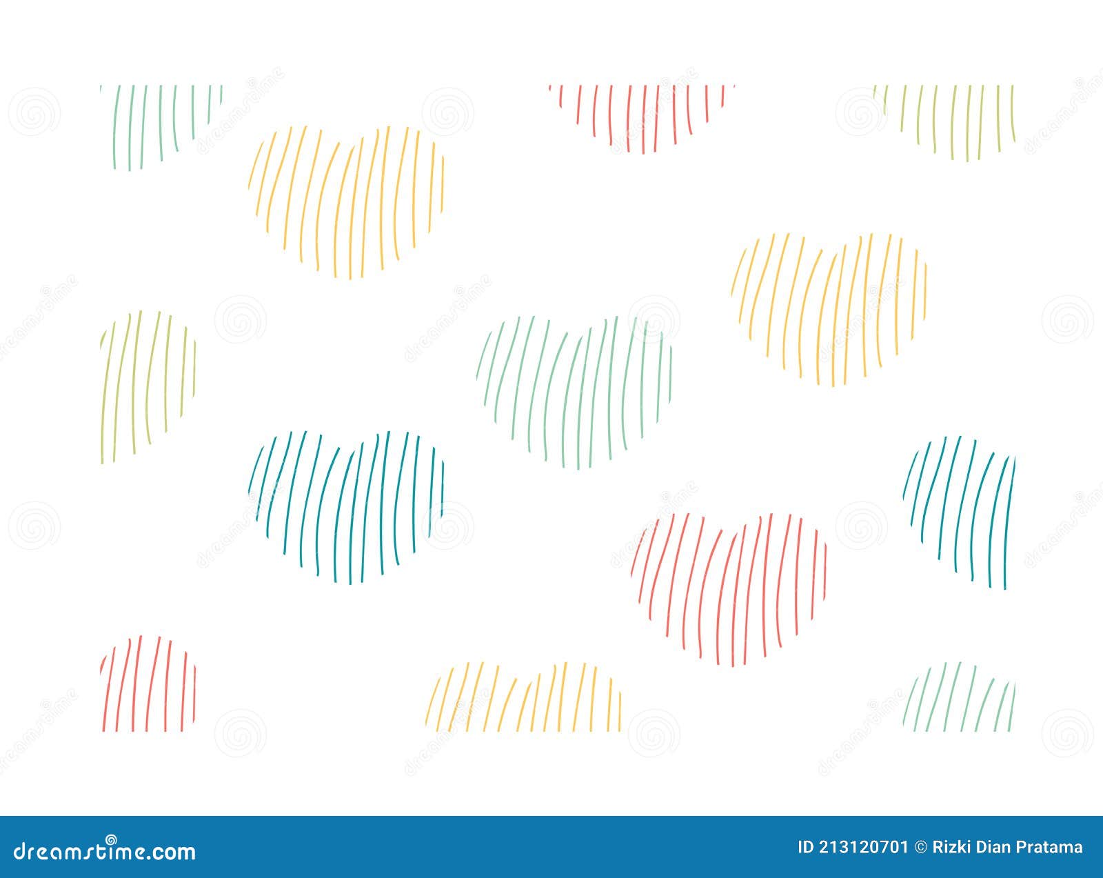 Heart Background with Unique Line Pattern Stock Vector - Illustration ...