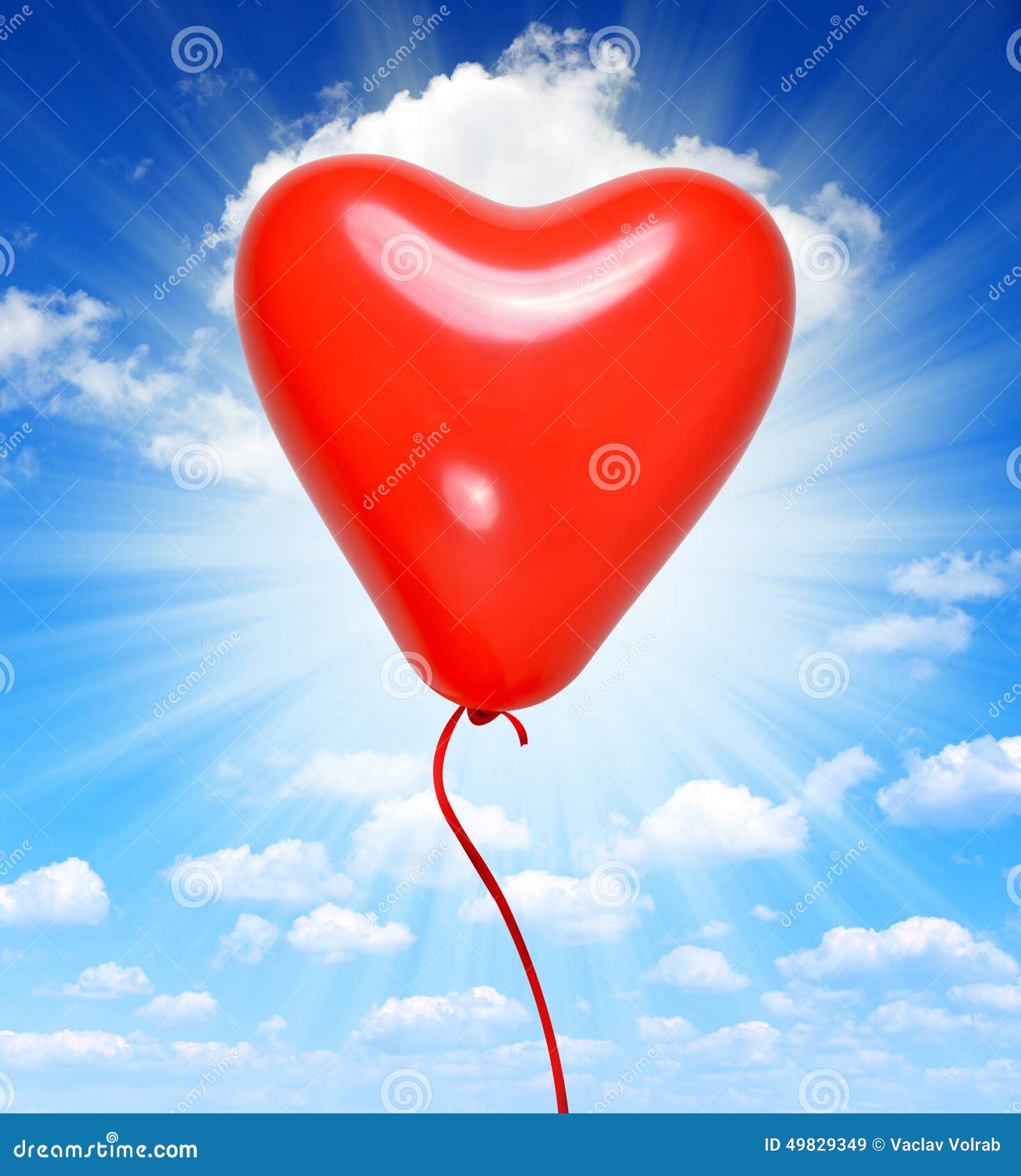 Heart Balloon stock image. Image of decoration, rising - 49829349