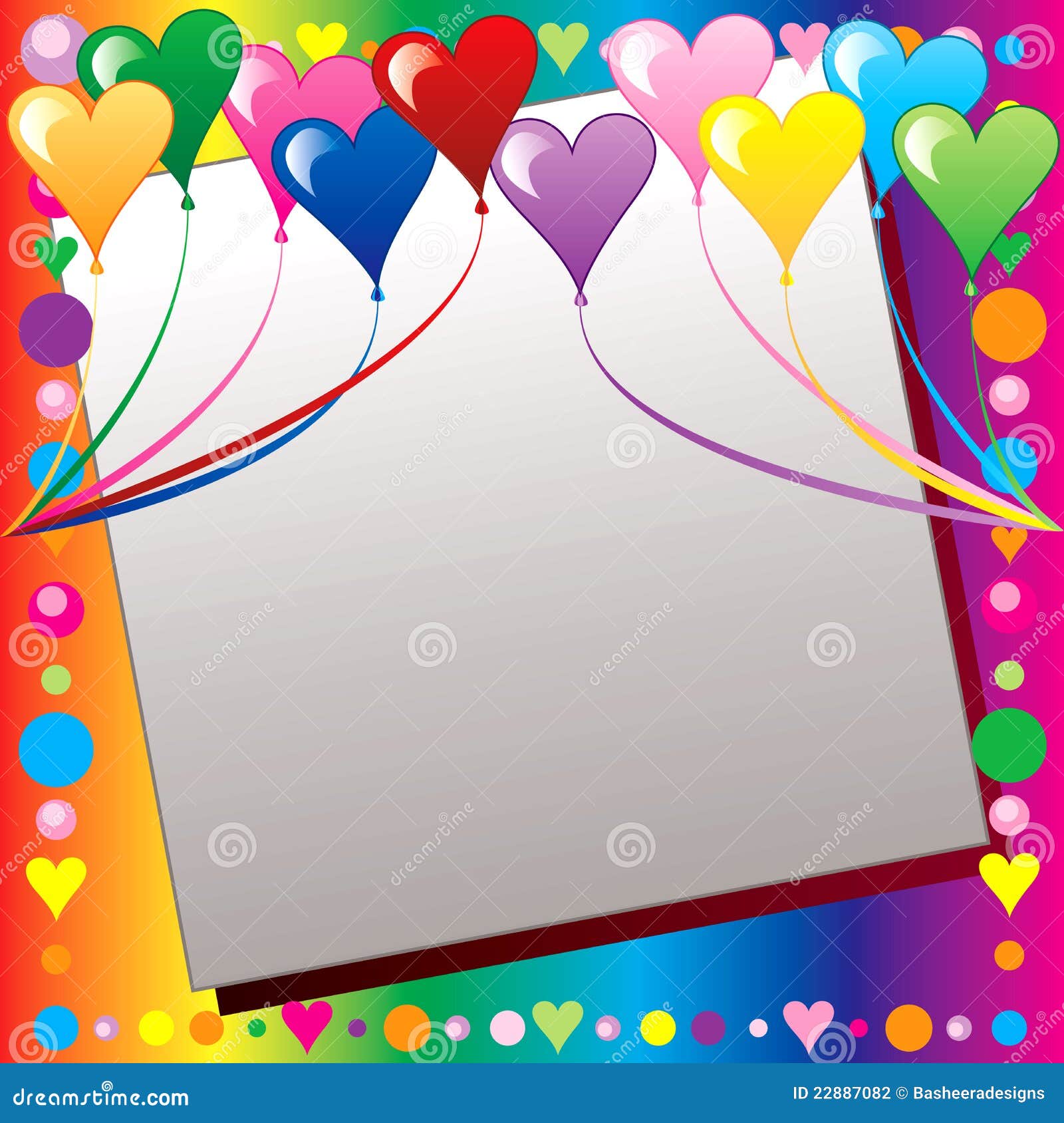 Heart Balloon Template stock vector. Illustration of holiday - 22887082