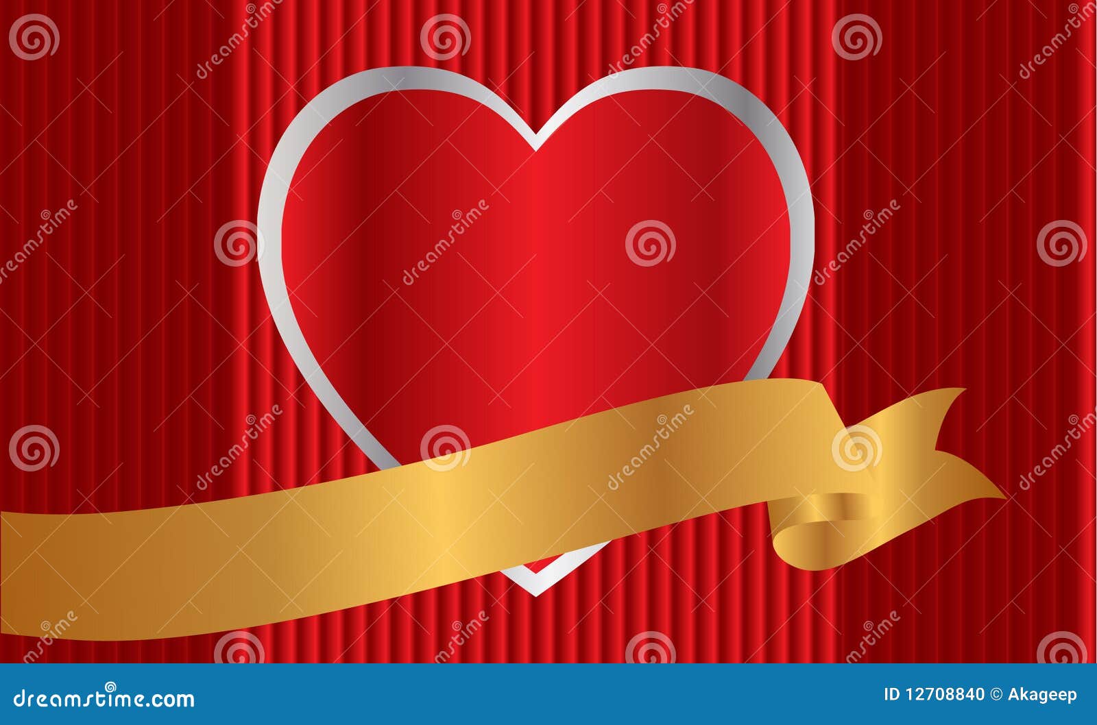 Heart banner background stock illustration. Illustration of heart ...