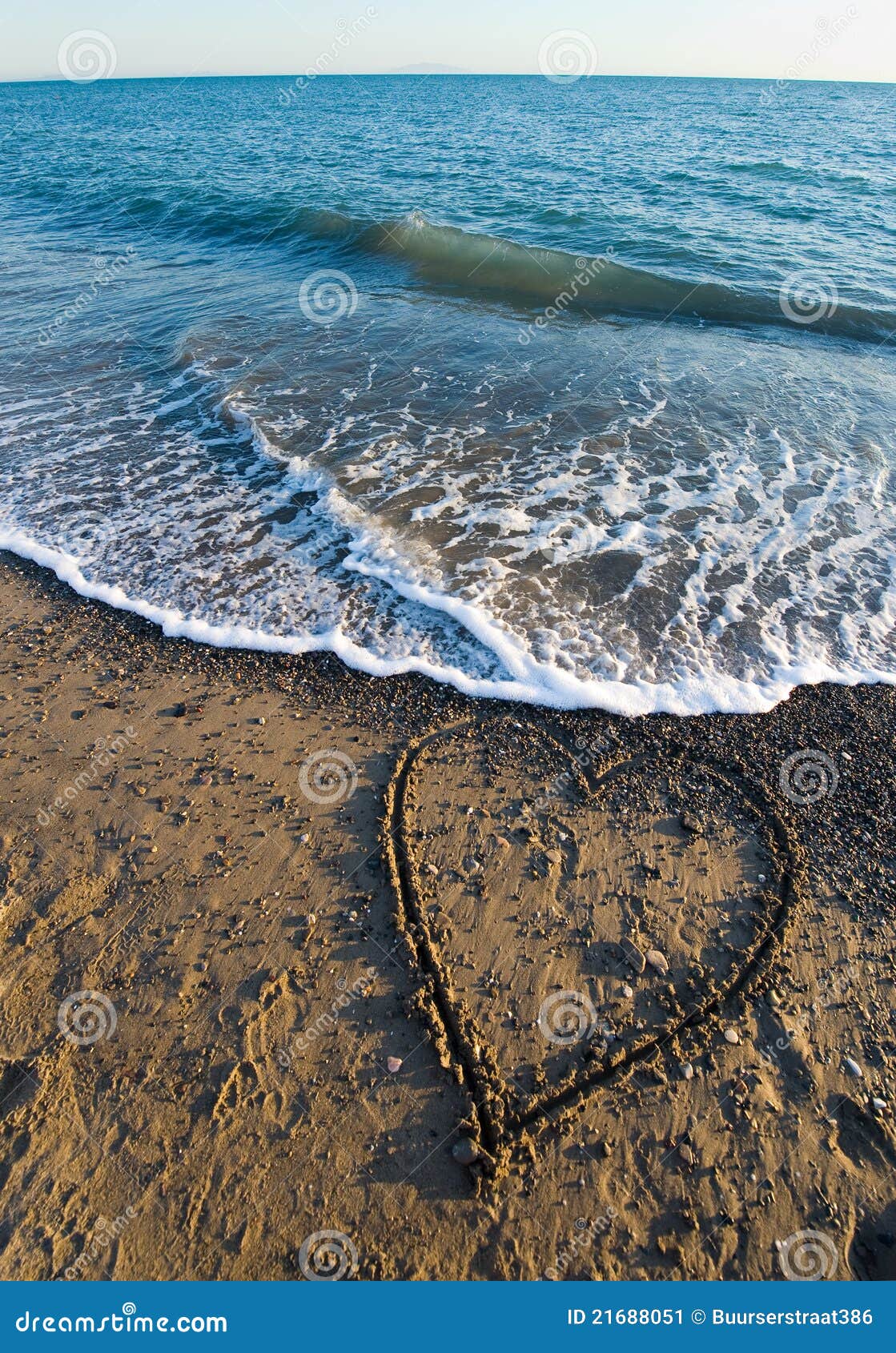 Heart on beach stock image. Image of sand, symbol, coastline - 21688051