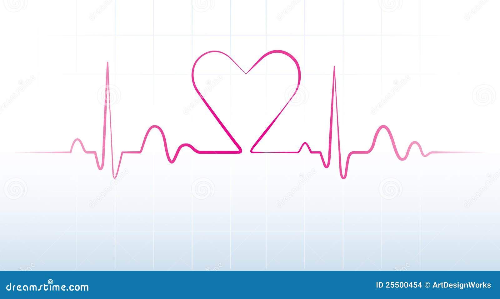 Heart Beat Landing Page Concept With People Measuring Pulse And Having ...