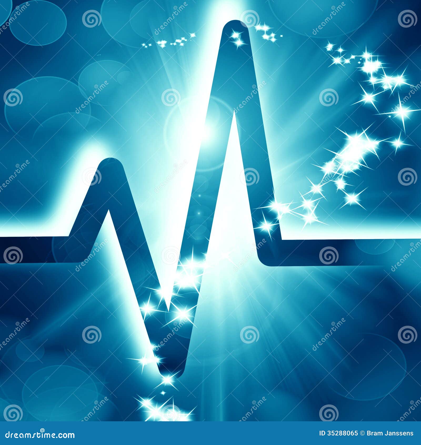 Heart beat stock illustration. Illustration of digital - 35288065