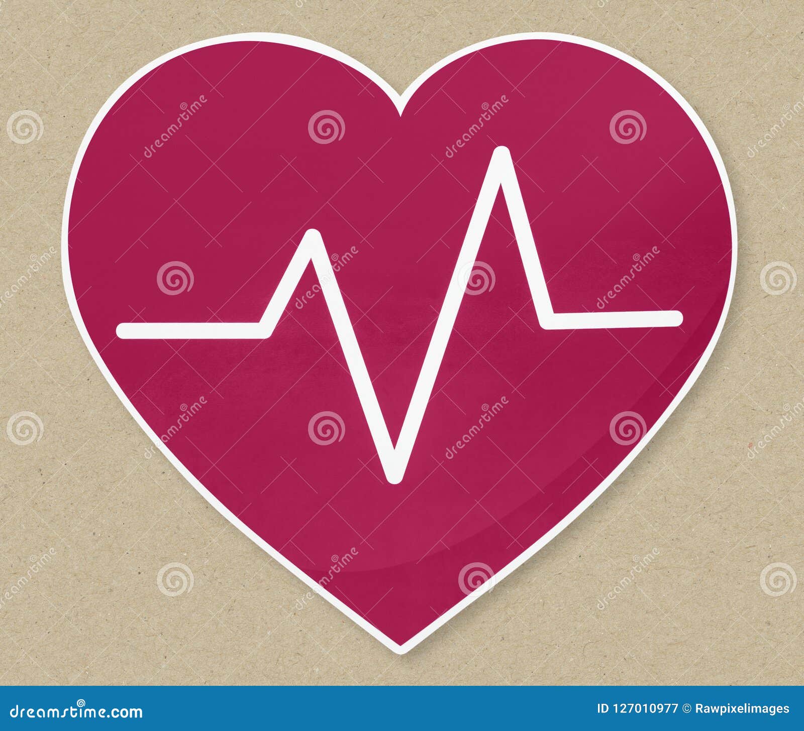 Heart Beat Frequency Icon Illustration Stock Illustration ...
