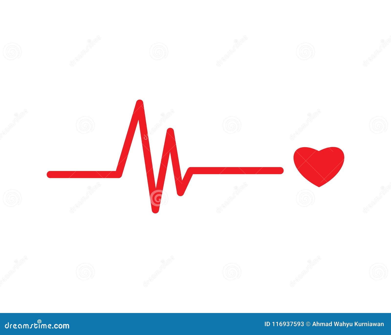 Heart Beat Line, Ekg Death Die. Pulse Vector Illustration ...