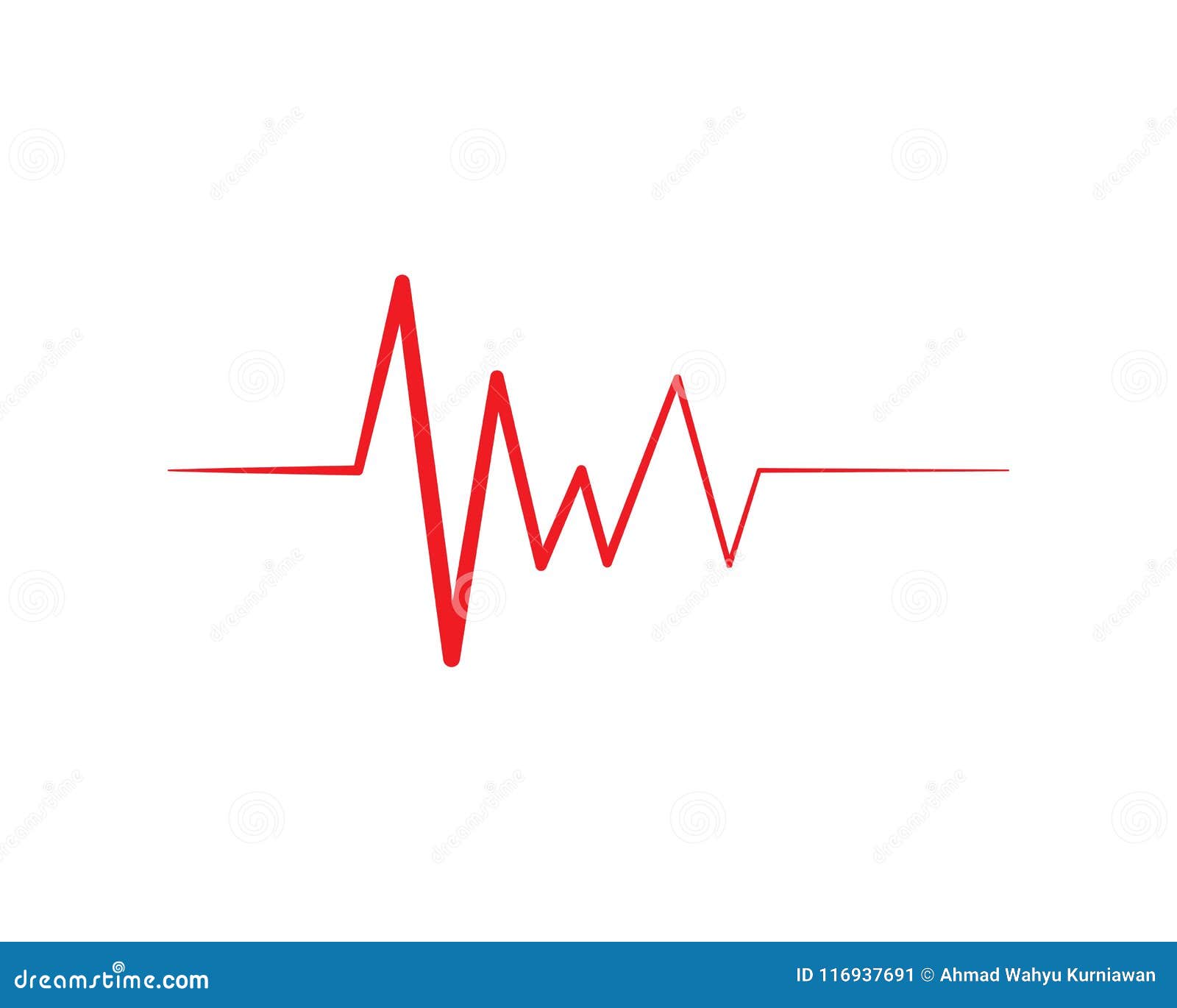 Heart beat line vector stock vector. Illustration of analysis - 116937691