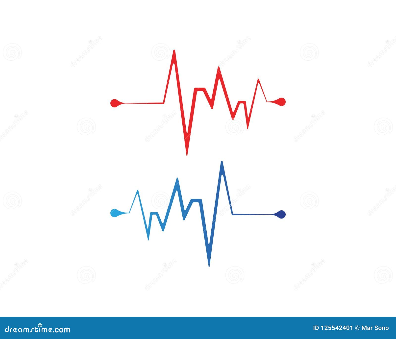 Heart beat line vectors stock vector. Illustration of healthy - 125542401