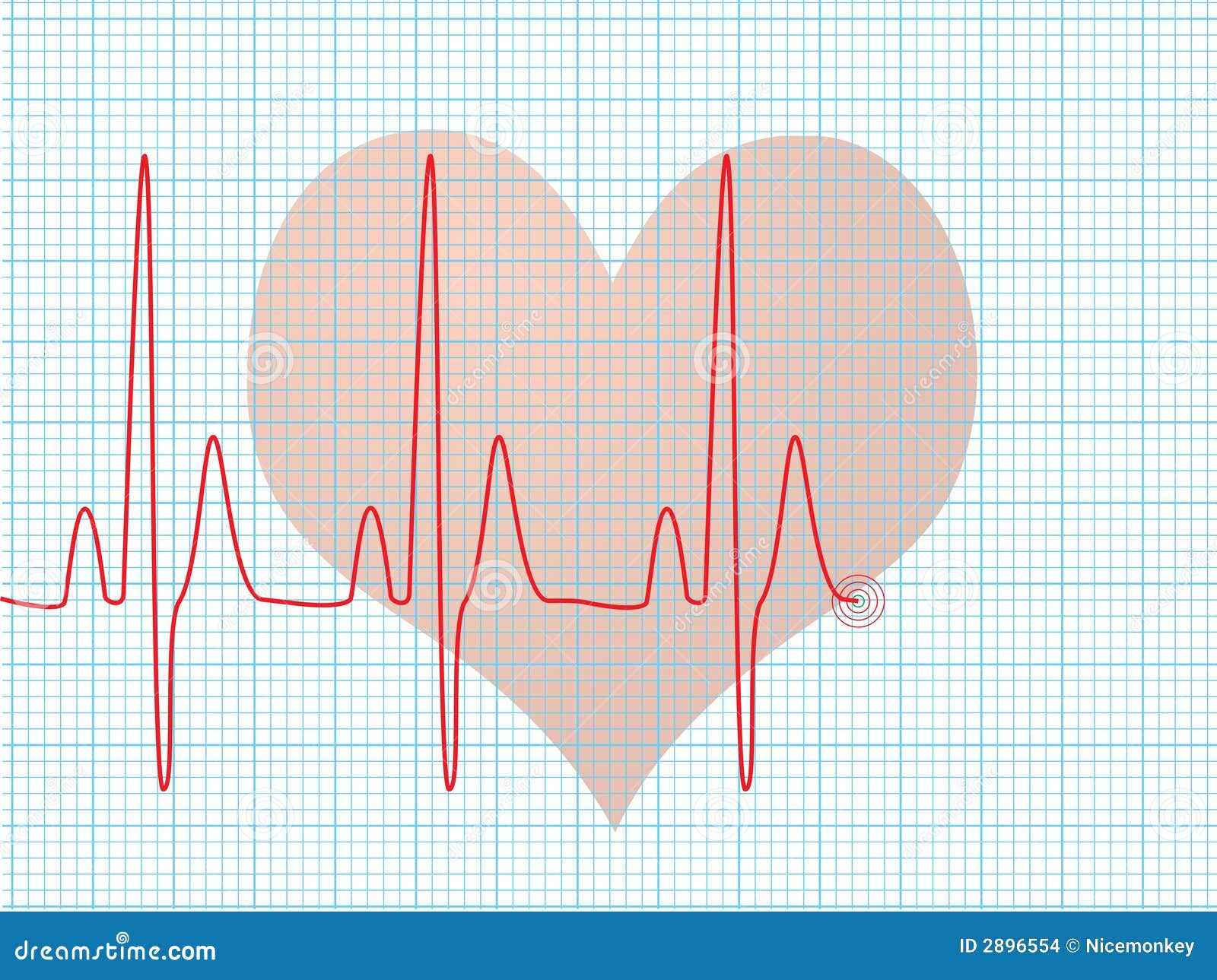 Heart beat medical stock illustration. Illustration of ...
