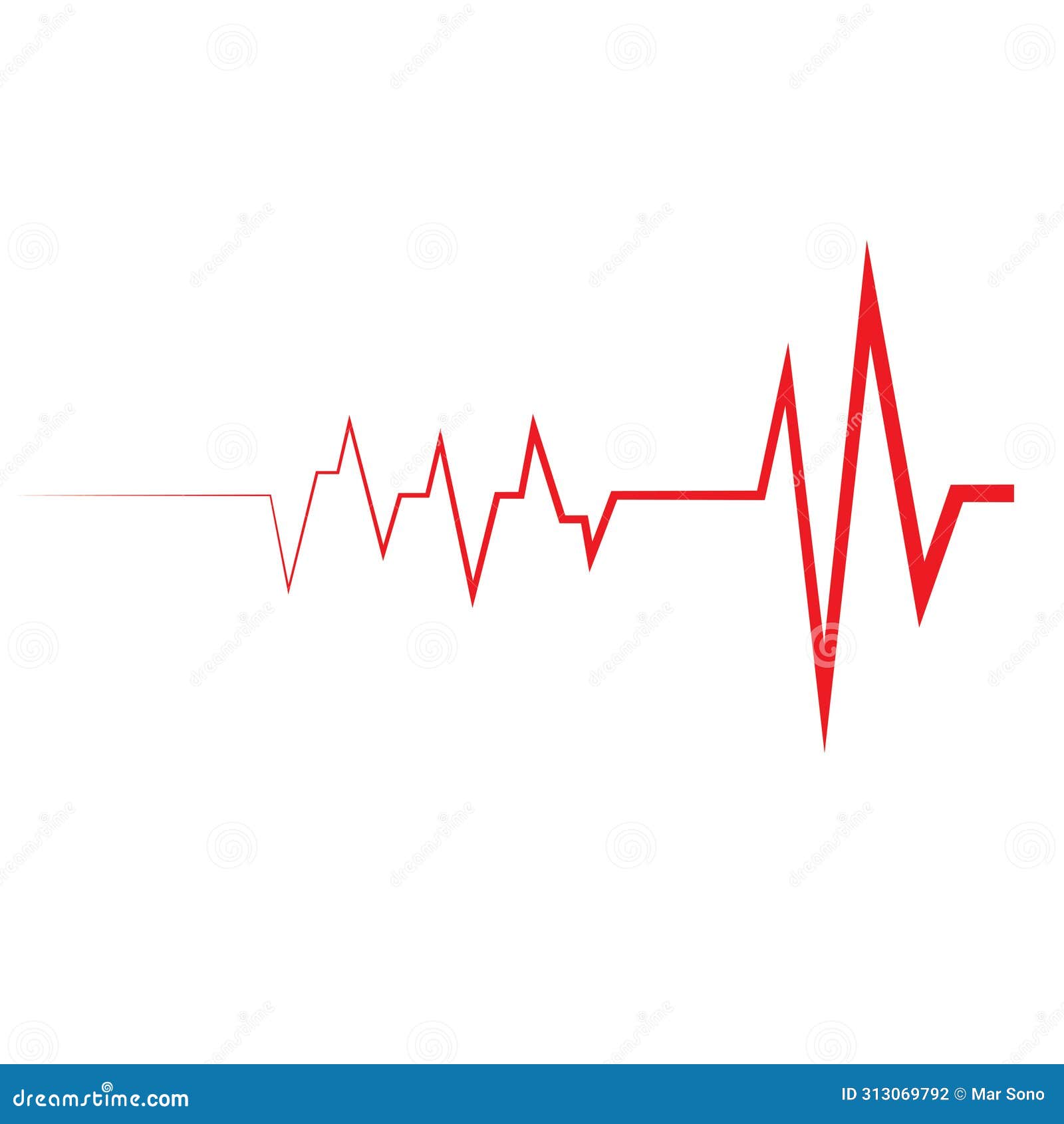 Heart beat pulse logo stock vector. Illustration of heartbeat - 313069792