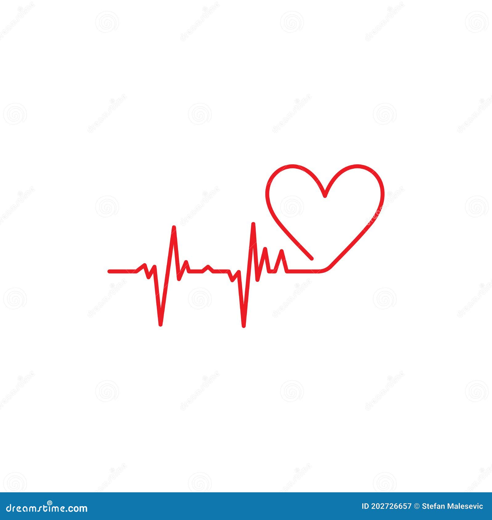 Heart beat stock vector. Illustration of health, life - 202726657