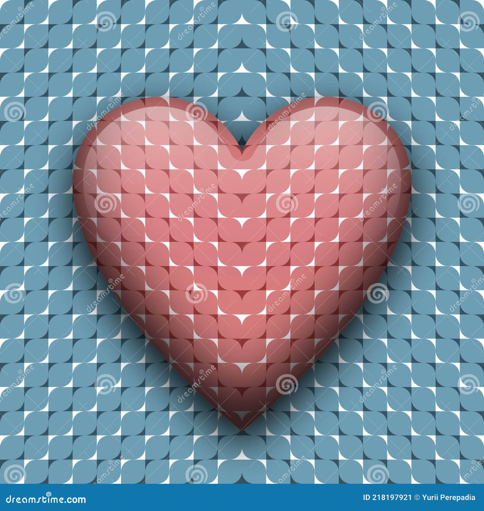 Heart Beating Abstract Concept. Vector Trippy Moving Optical Illusion ...