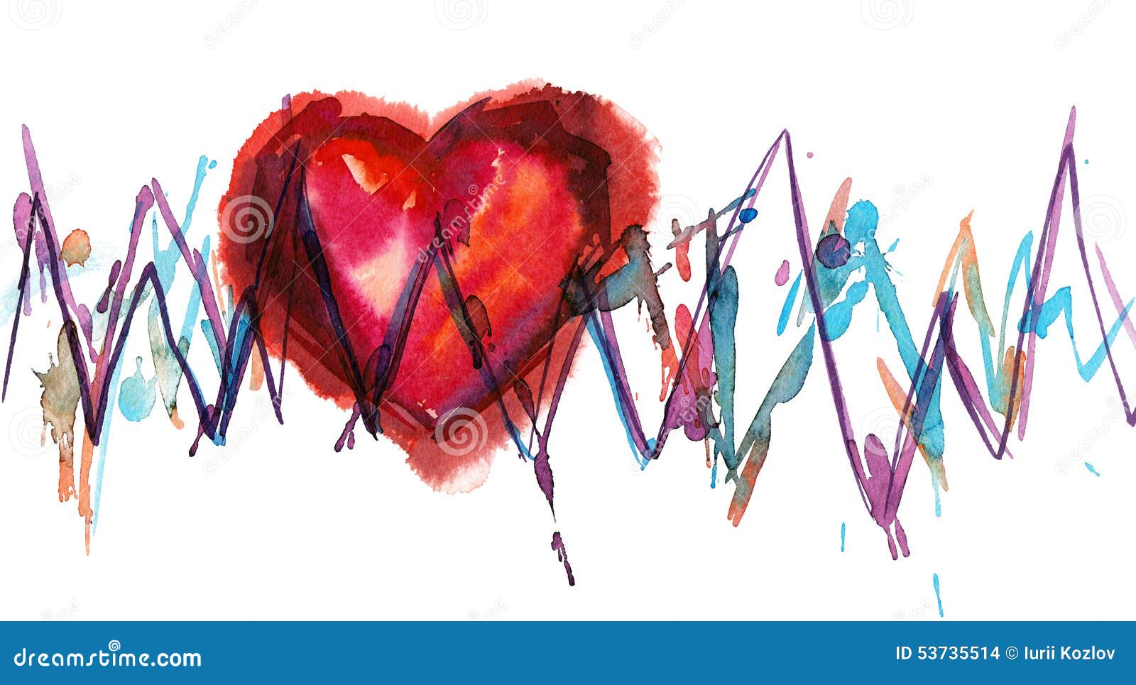 Heart beating stock illustration. Illustration of medical - 53735514