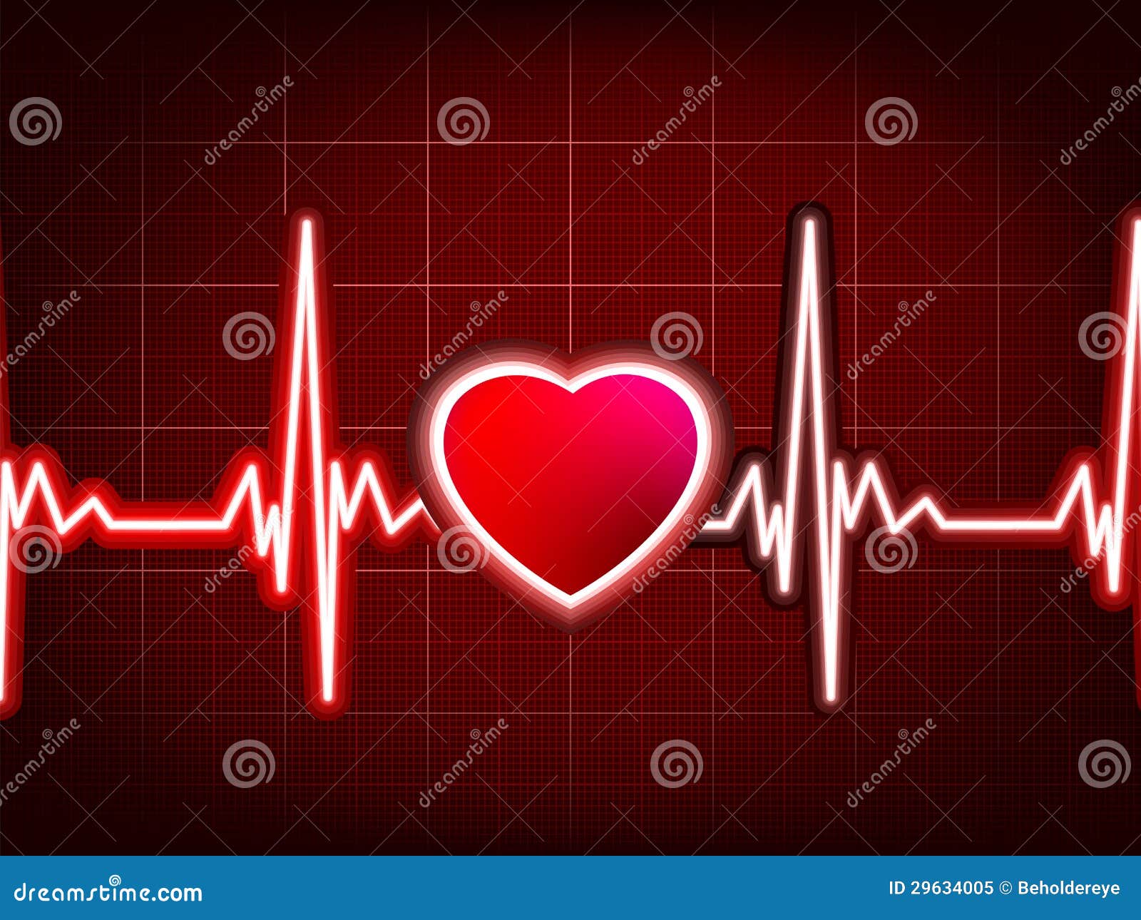 Heart Beating Monitor. EPS 8 Stock Vector - Illustration of design ...