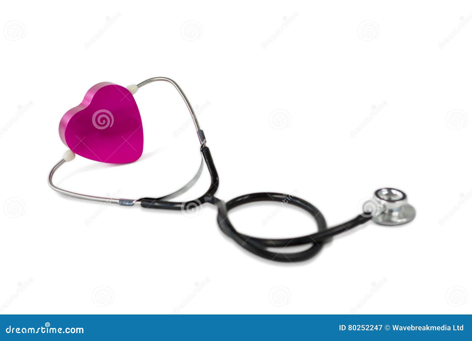 Heart Being Check with Stethoscope Stock Image - Image of heath ...