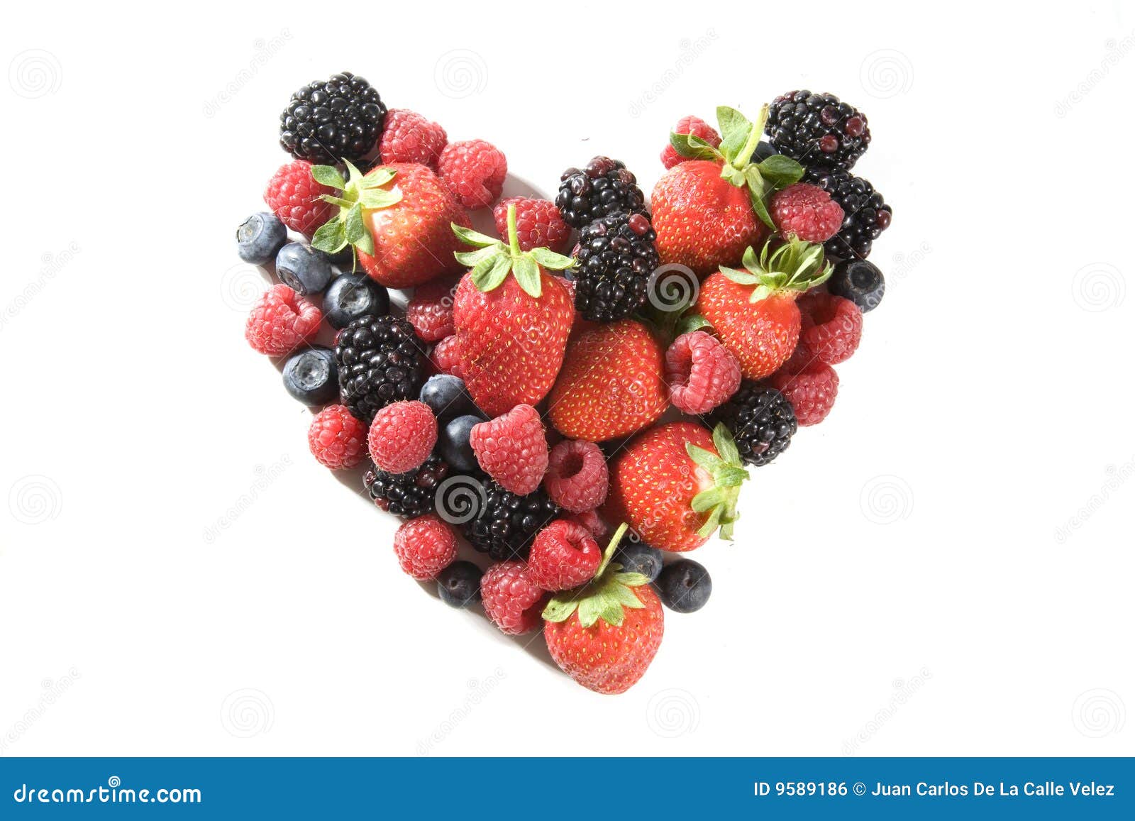 Heart of berries stock photo. Image of isolated, heart - 9589186