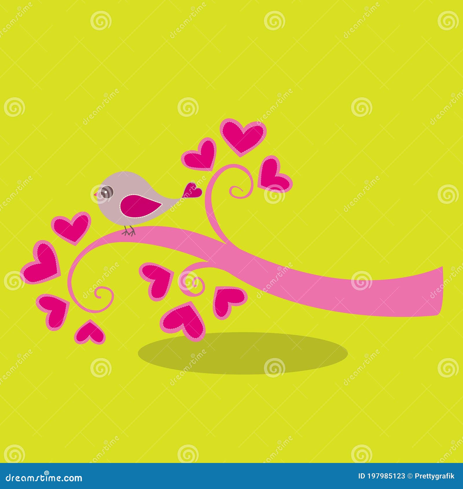 Heart bird 03 stock vector. Illustration of vector, heart - 197985123