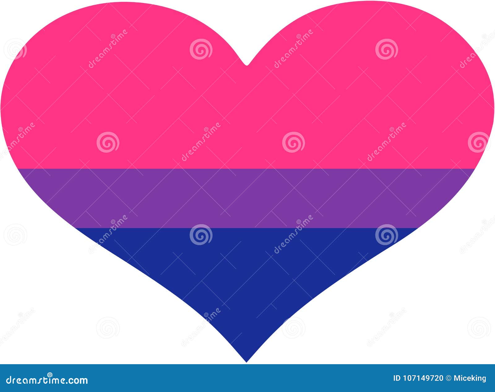 Bisexual Pride Flag. Symbol Of LGBT Community. Vector Flag Sexual ...
