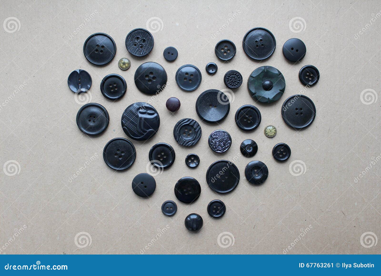 Heart of black buttons stock image. Image of clock, gear - 67763261