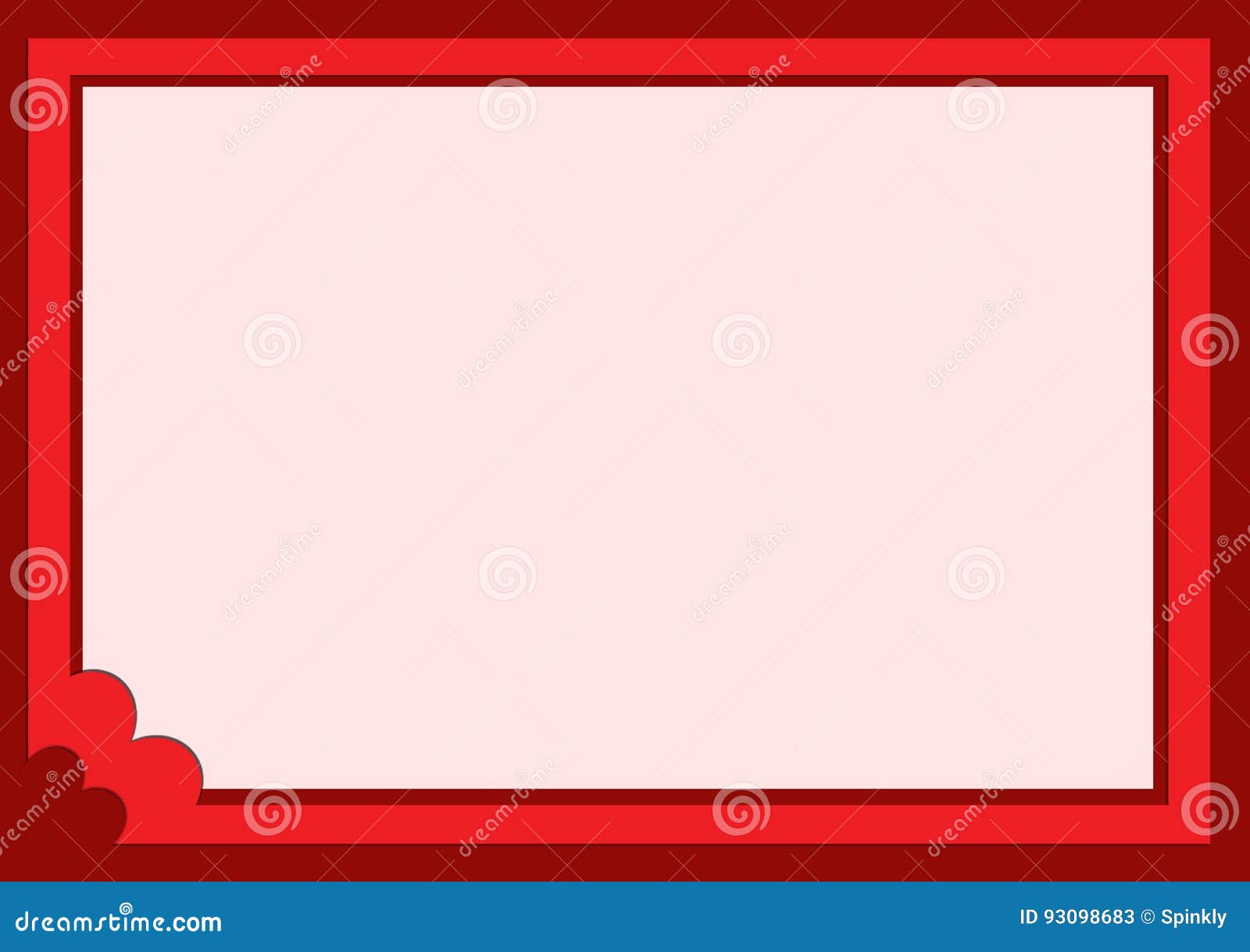 Heart Boarder stock illustration. Illustration of visual - 93098683
