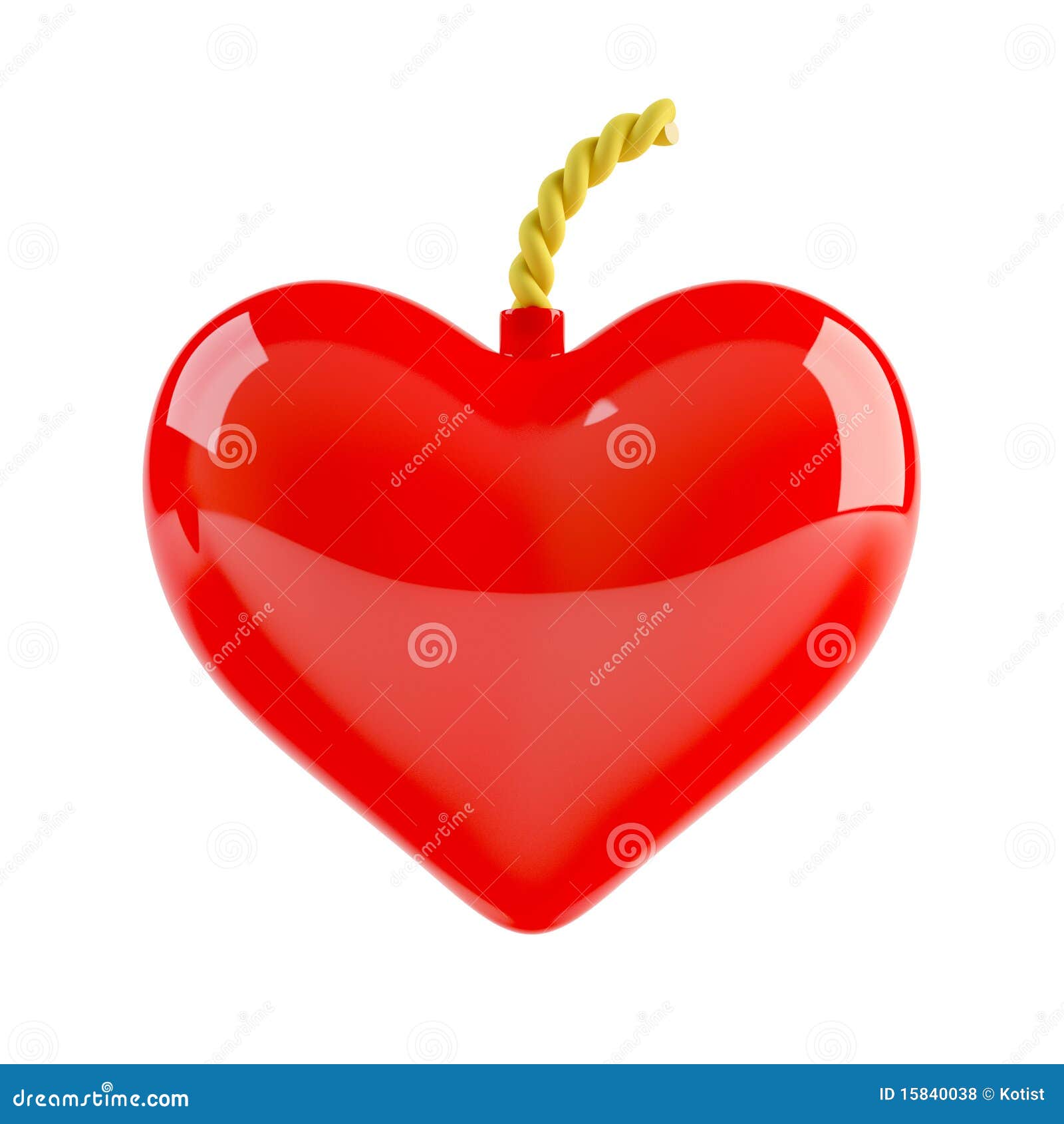 Heart bomb stock illustration. Illustration of explosive - 15840038