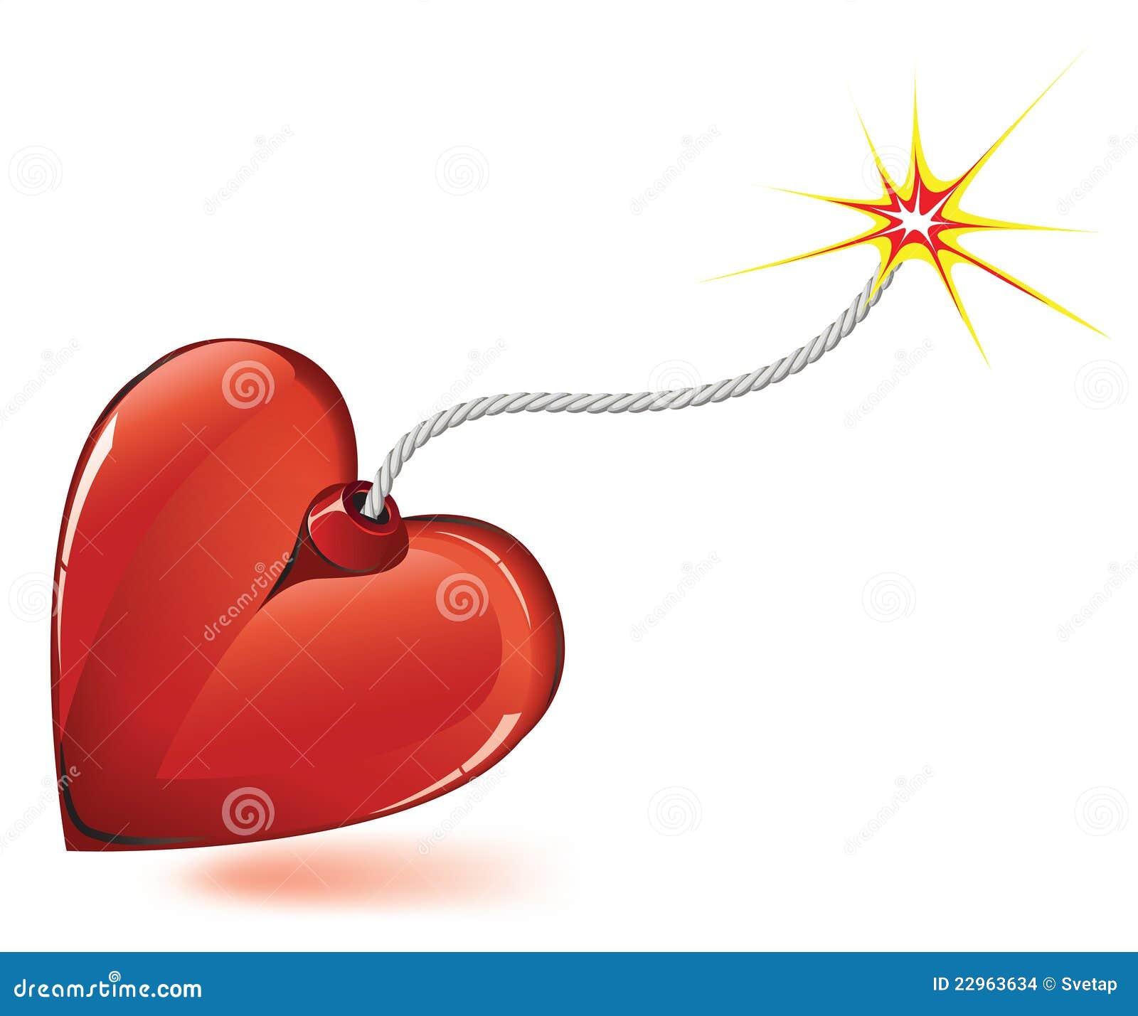 Heart bomb stock vector. Illustration of explode, cool - 22963634