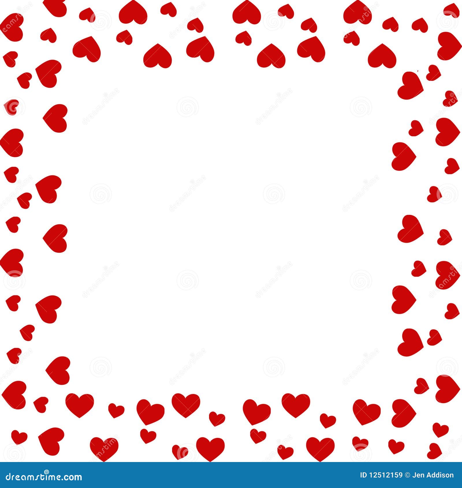 Heart border stock illustration. Illustration of ornament - 12512159