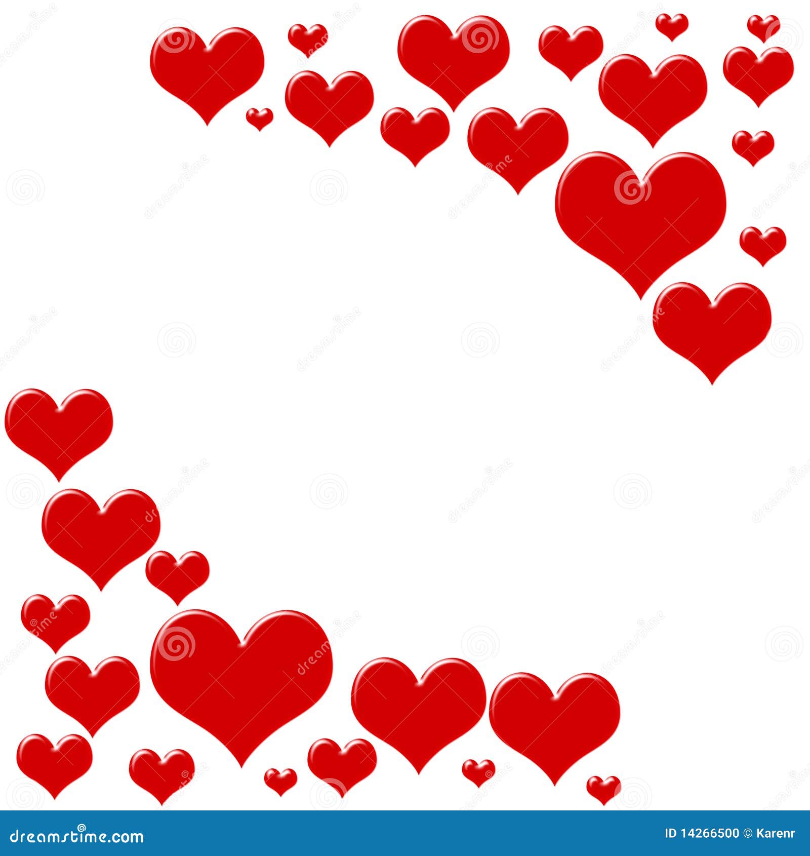 Heart Border stock illustration. Illustration of background - 14266500