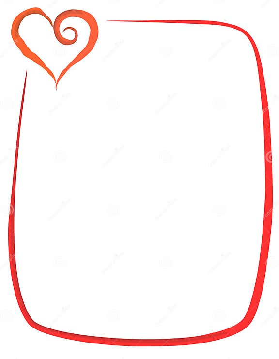 Heart border stock illustration. Illustration of party - 7424129