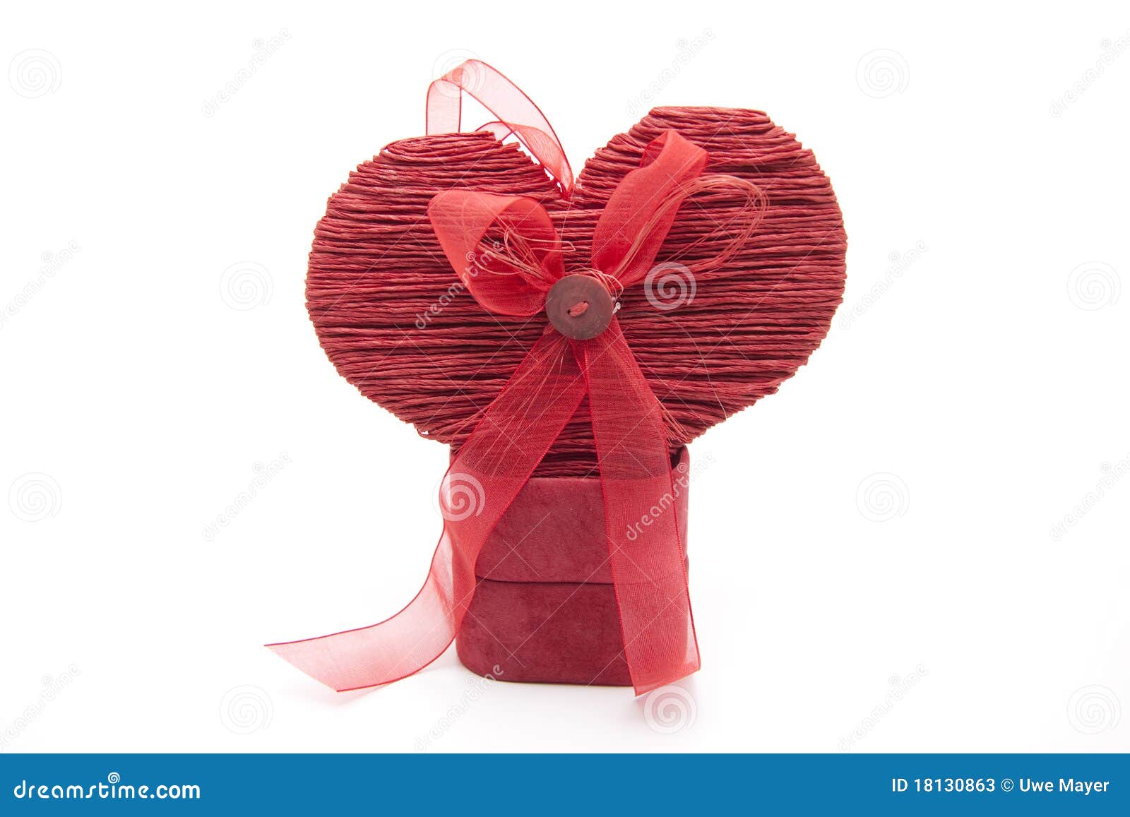 Heart with bow stock image. Image of mother, symbol, love - 18130863