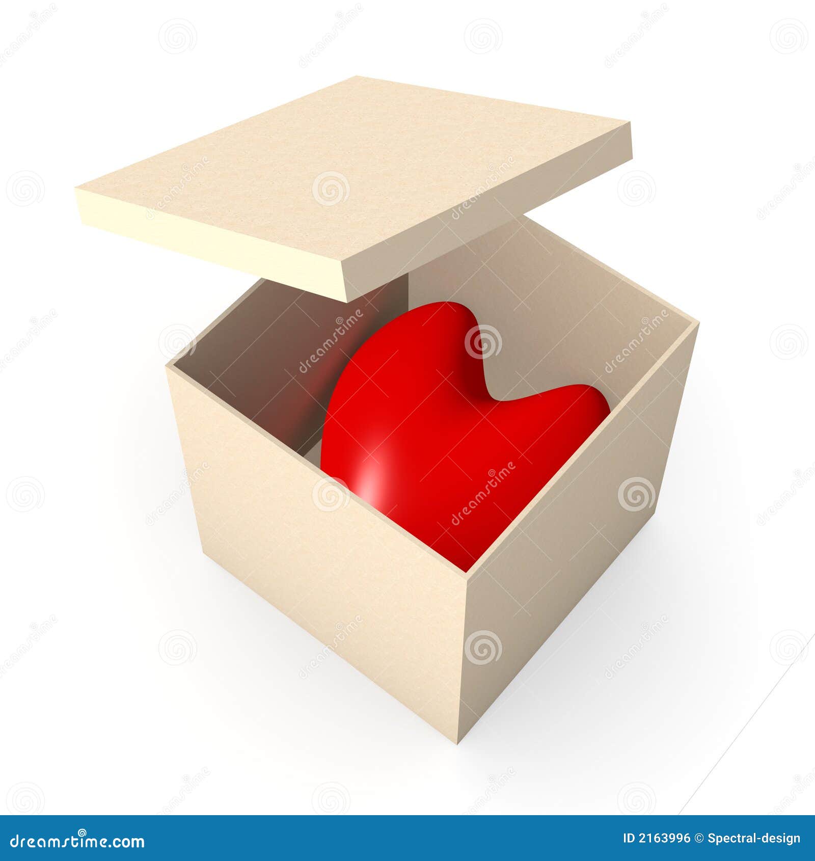 Heart in a box stock illustration. Illustration of deco - 2163996