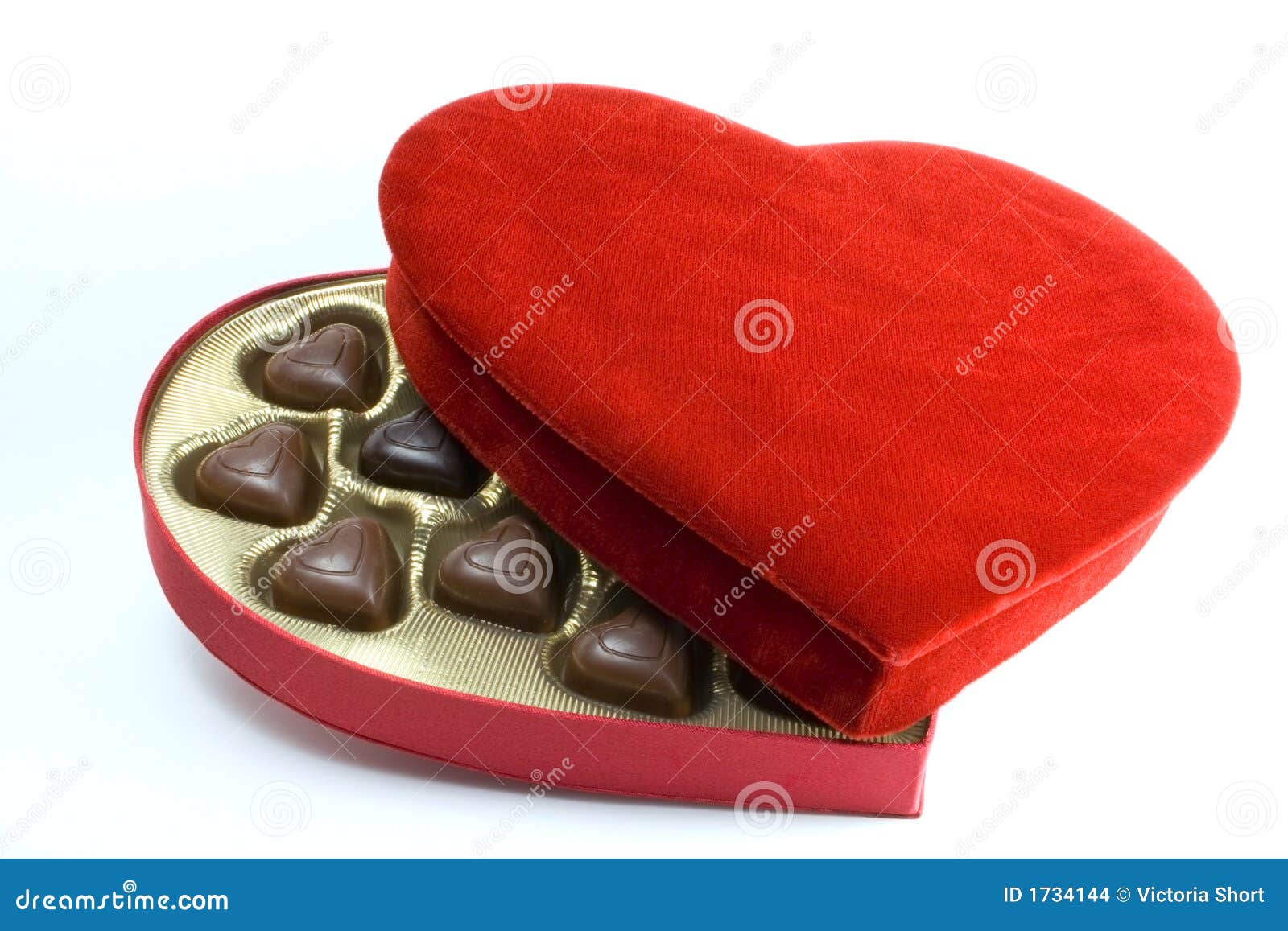 Heart box with chocolates stock photo. Image of soft, heartshaped - 1734144