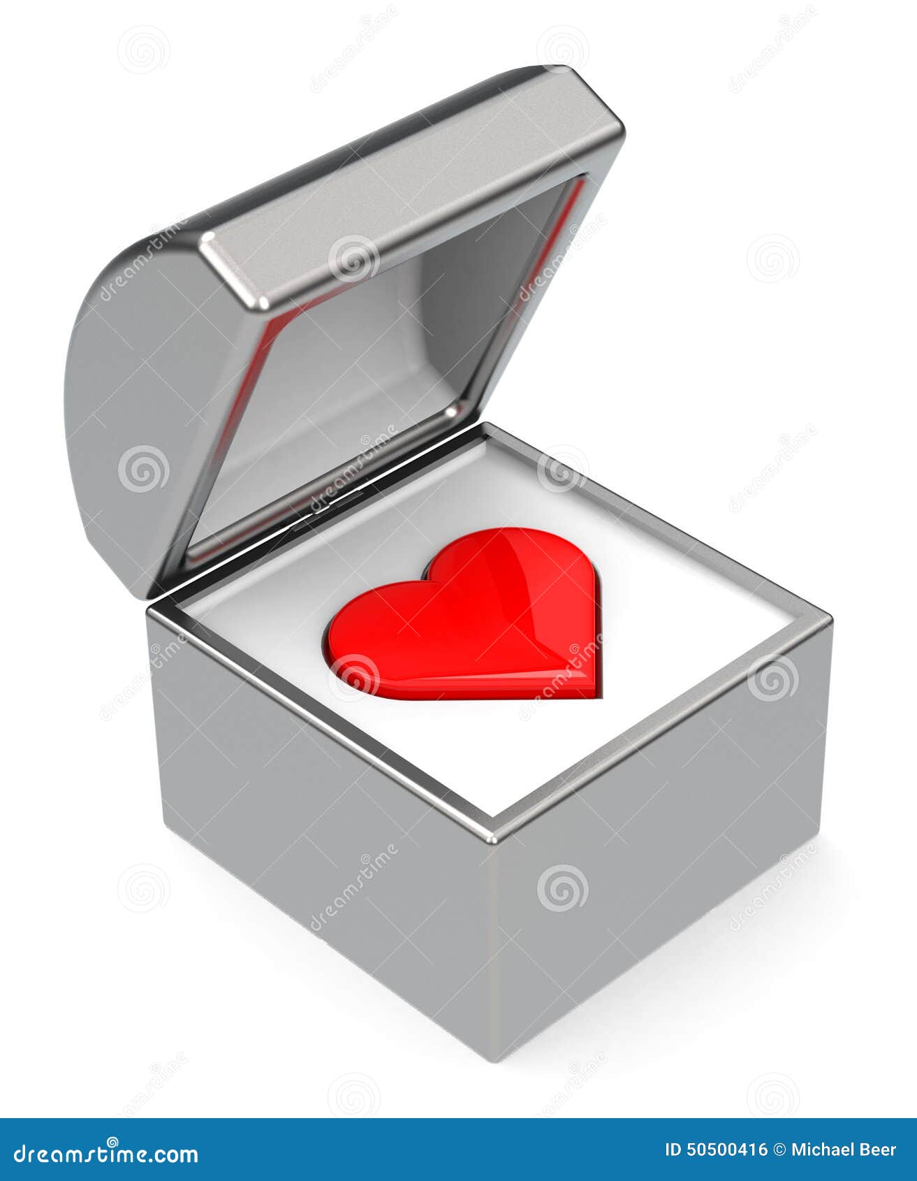 Heart in a box stock illustration. Illustration of passion - 50500416