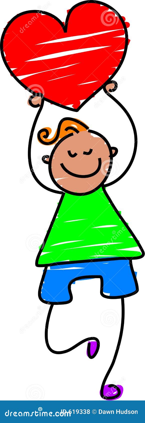 Heart boy stock illustration. Illustration of lifestyle - 619338